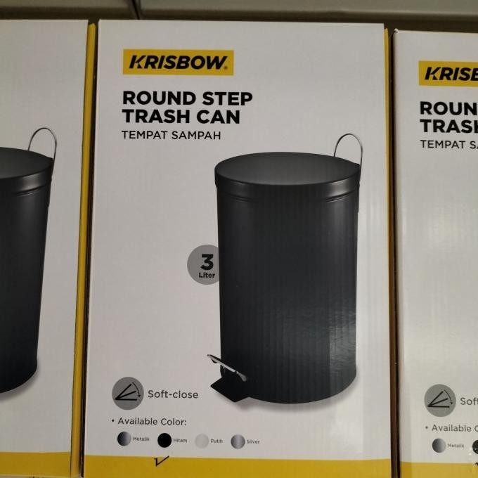 Jual Krisbow Tempat Sampah Pedal Softclose Round | Shopee Indonesia