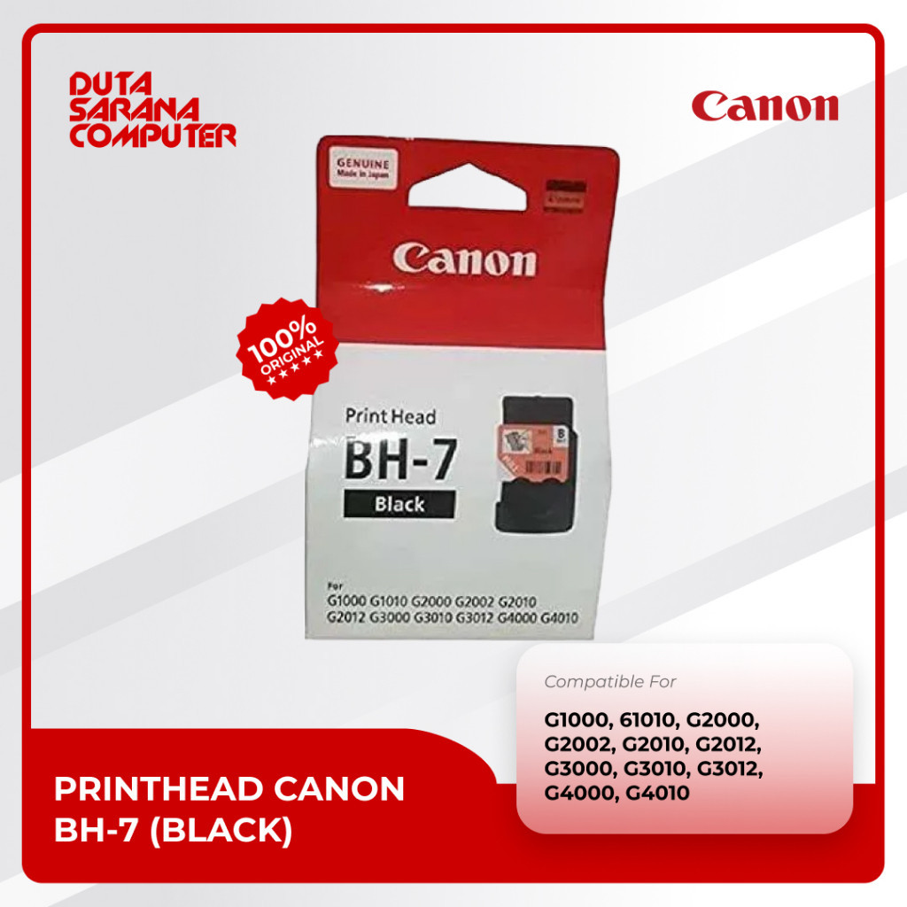 Jual PrintHead Cartridge Canon Black BH-7 BH 7 BH7 Original | Shopee ...