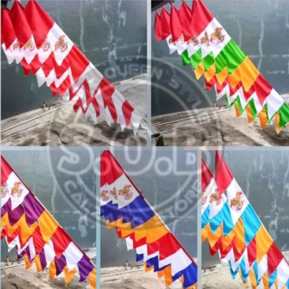 Jual Cod (10 Pcs) Bendera Merah Putih Umbul Umbul Warna Warni Kekinian | Shopee Indonesia