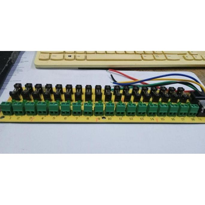 Jual Terminal fuse skring 18 Port untuk Power Supply PSU CCTV | Shopee ...