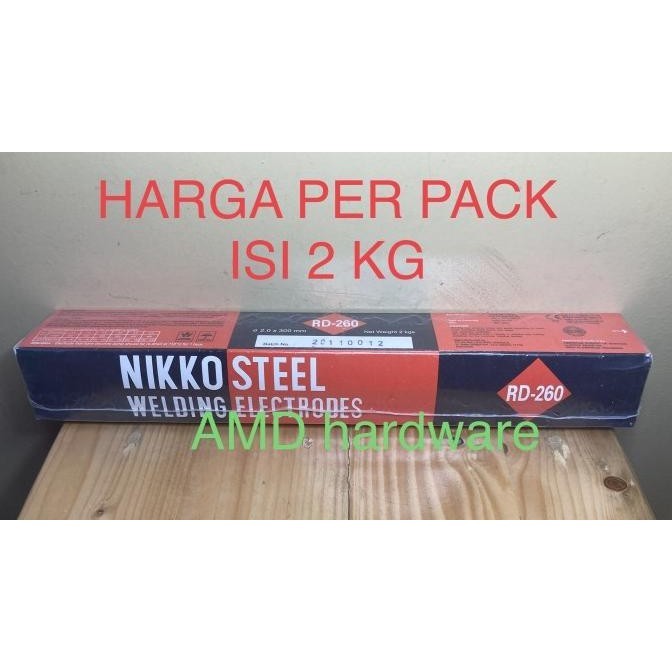 Jual Kawat Las Nikko Steel 2Mm Rd260 E6013 Eceran 2 Mm Mma Electrode ...