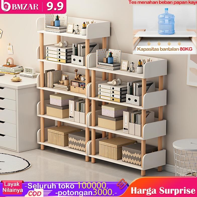 Jual Rak Buku kayu 6 susun Lemari Buku Minimalis Rak Buku Susun ...