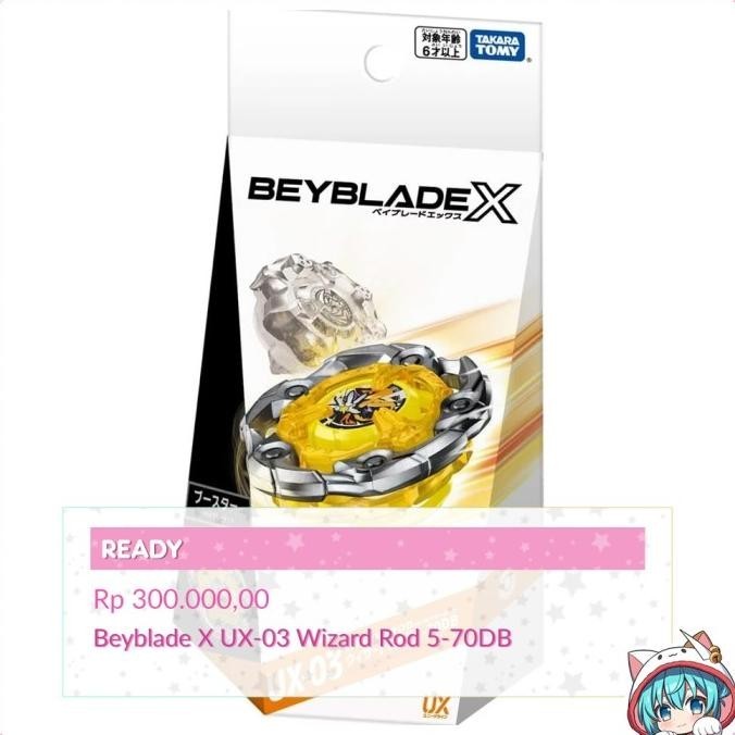Jual Promo Besar Beyblade X Ux-03 Wizard Rod 5-70Db | Shopee Indonesia