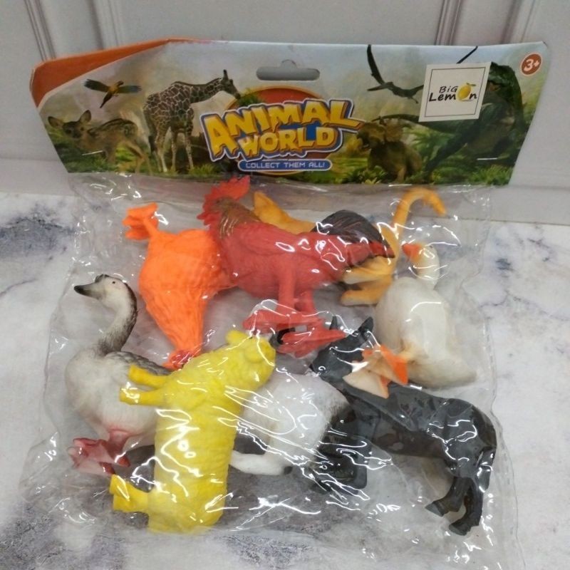 Jual 796 - Mainan Kebun Binatang Animal World Isi 8 Pcs | Shopee Indonesia