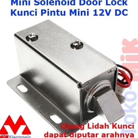 Jual KUNCI PINTU SELENOID 12V DC / ELECTRIC MINI SOLENOID DOOR LOCK 12VDC 1 | Shopee Indonesia