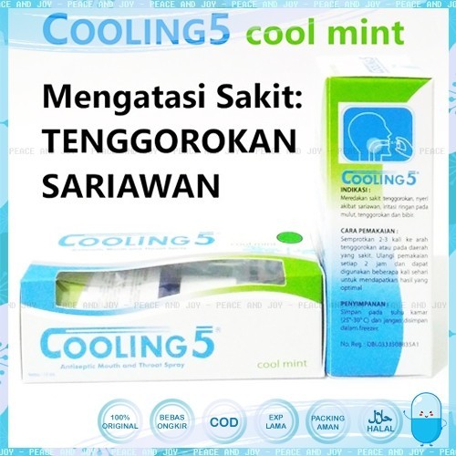 Jual COOLING 5 SPRAY COOL MINT MENGATASI SAKIT TENGGOROKAN DAN SARIAWAN ...