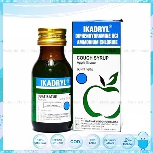 Jual IKADRYL OBAT BATUK PUTIH RASA APEL 60 ML DIJAMIN ORIGINAL | Shopee ...