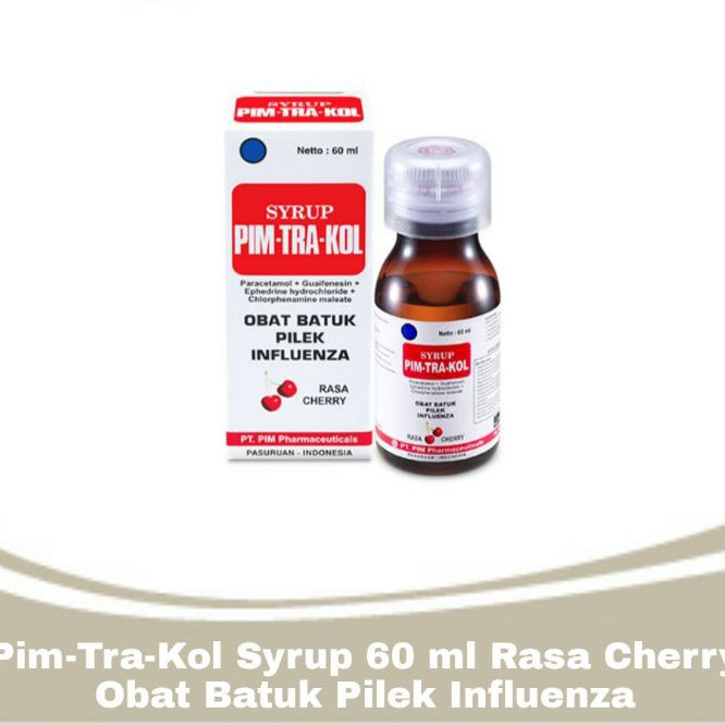 Jual PIM-TRA-KOL SIRUP RASA CHERRY 60 ML PIMTRAKOL DIJAMIN ORIGINAL ...