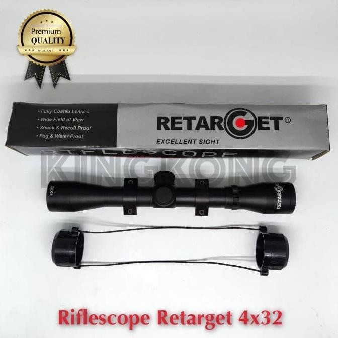 Jual Teleskop Rifflescope Senapan Angin Retarget 4X32 | Shopee Indonesia