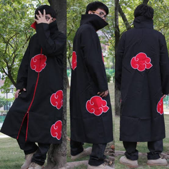 Jual Kostum Cosplay Jubah Akatsuki Naruto Itachi [CT Akatsuki Polyester ...