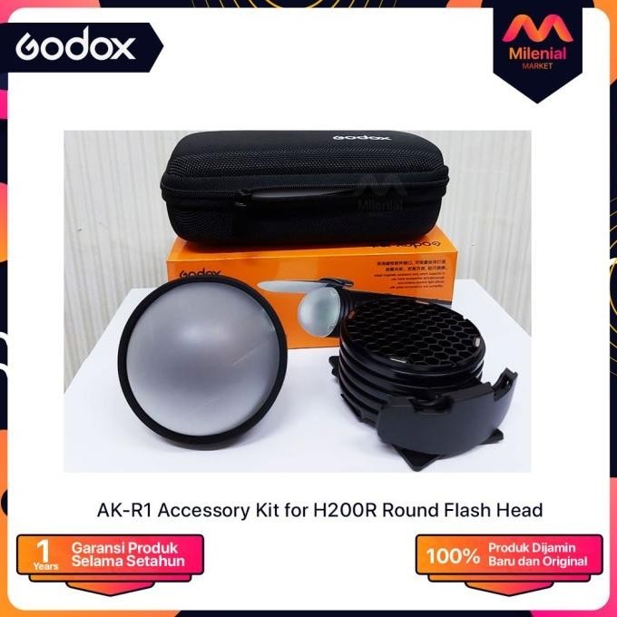 Jual GODOX AK-R1 / GODOX AK R1 ACCESSORY KIT FOR H200R ROUND FLASH HEAD ...