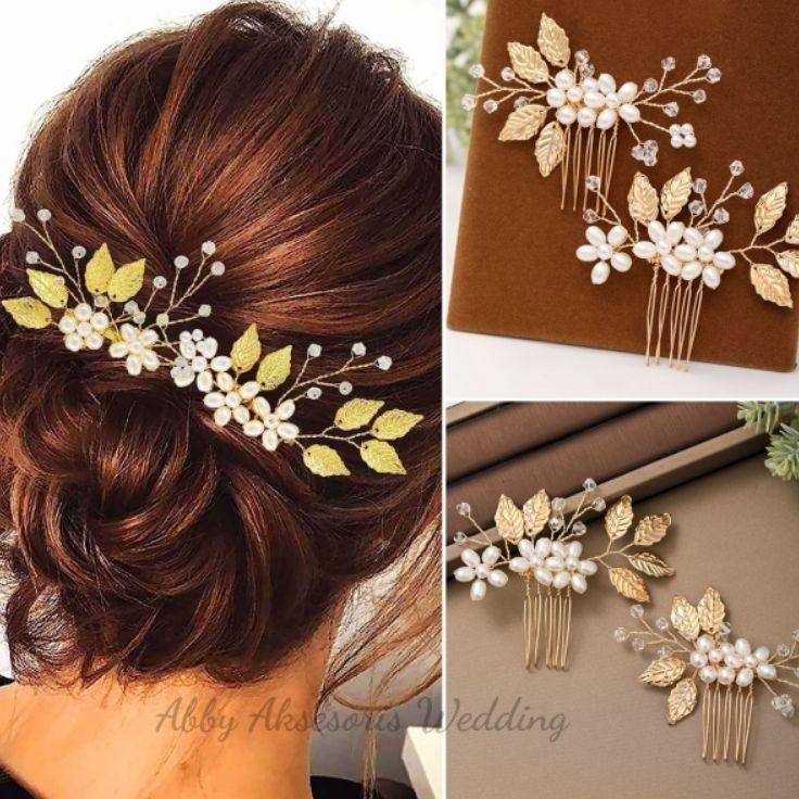 Jual Tm414 - 1 Set Haircomb Sirkam Hiasan Rambut Gantin / Headpiece ...