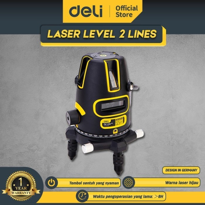 Jual Deli Laser Level 2 Line / Laser Levelling 2 Garis EDL332302 ...