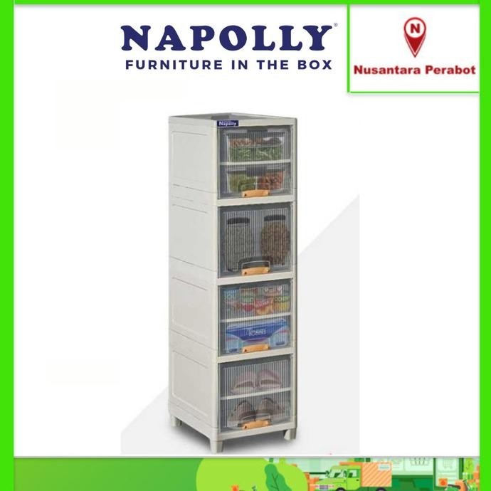 Jual NAPOLLY LockerBox Lemari Plastik Minimalis Susun 3, 4, 5 (1 Tower ...