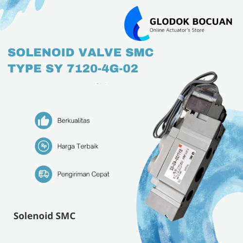 Jual Solenoid Valve SMC SY7120-4G-02 Selenoid Valve SY 7120 4G 02 AC ...