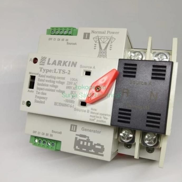 Jual Larkin LTS - 2 ATS Changeover COS 2p 1 phase otomatis genset ohm lts2 | Shopee Indonesia