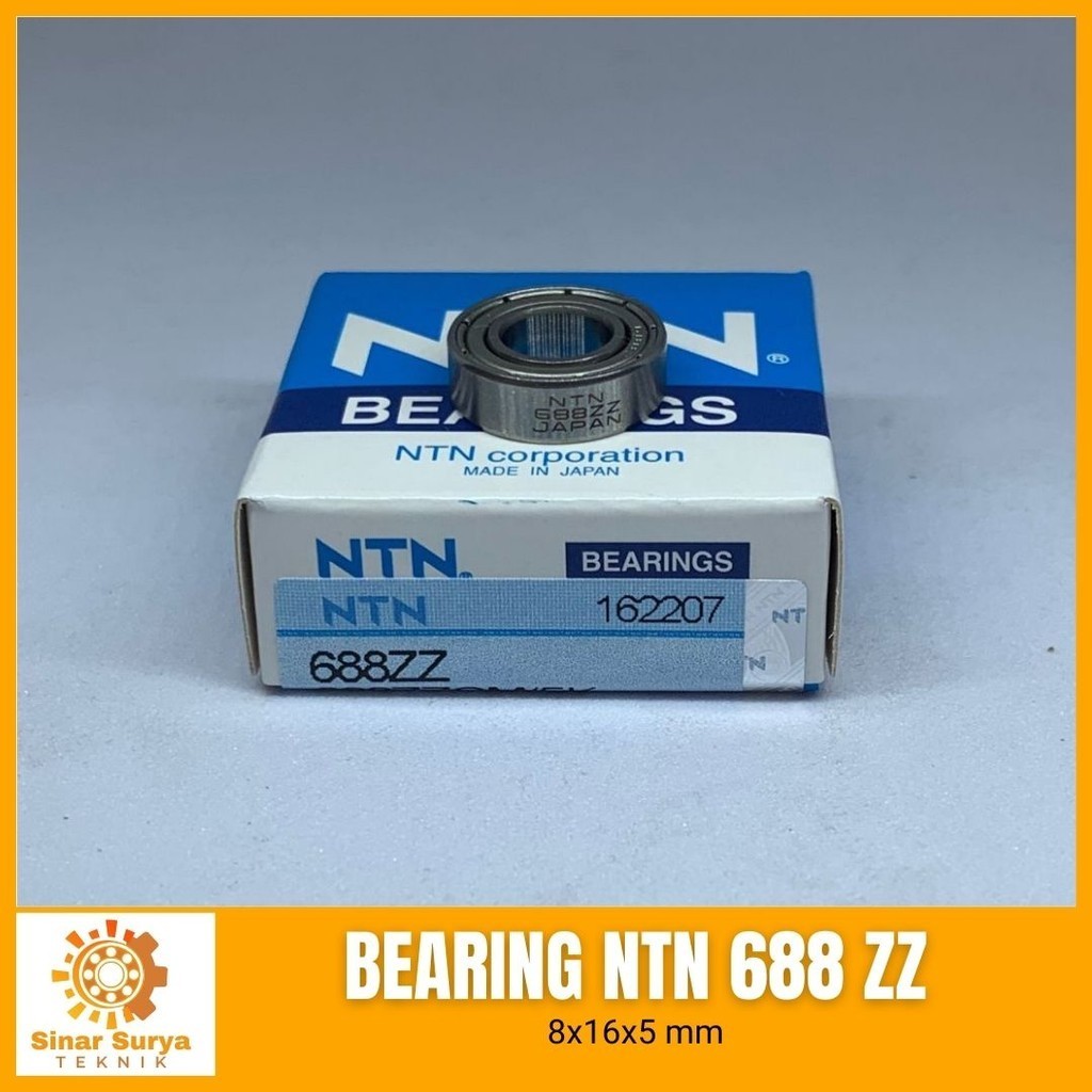 Jual Laher Bearing NTN 688 ZZ Japan Laker Klaher Tutup Besi Dua Sisi ...
