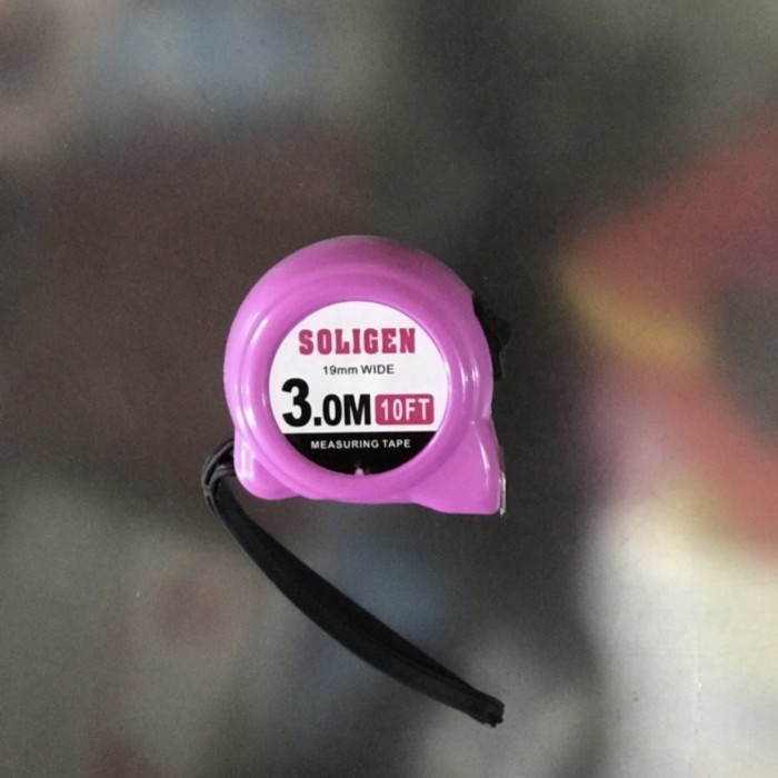 Jual Meteran 3 Meter Soligen / Measurement Tape 3 M Soligen/ Roll Meter ...