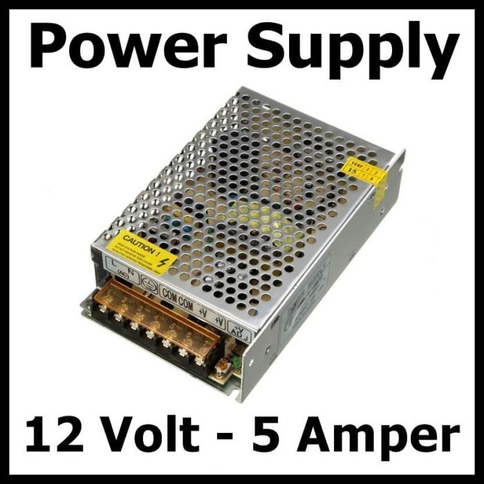 Jual Terlaris!! Power Supply Adaptor Switching Led 12V 5A 12 V Volt 12 Volt 5 A Ampere | Shopee ...