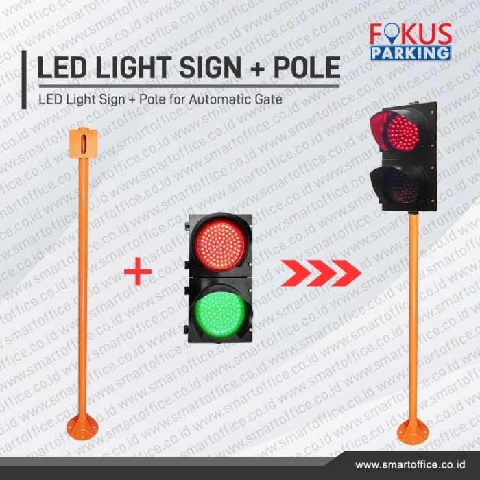 Jual TIANG CCTV BARRIER GATE TIANG UHF READERTIANG LAMPU SIGN 1.5M CAT ...