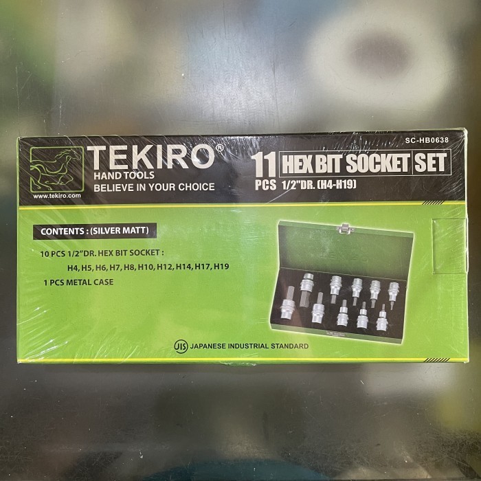 Jual TEKIRO Hex Bit Socket 11 pcs Set Kunci Mata Sok L 11 pcs Set | Shopee Indonesia
