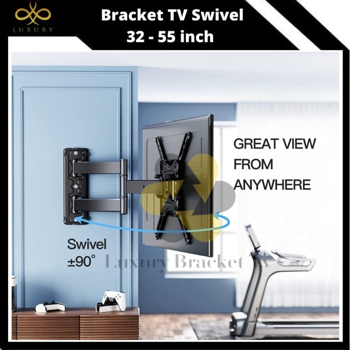 Jual Lin Bracket Tv Monitor Lcd Led North Bayou Nb-P4 Nbp4 Tilt Swivel Original | Shopee Indonesia