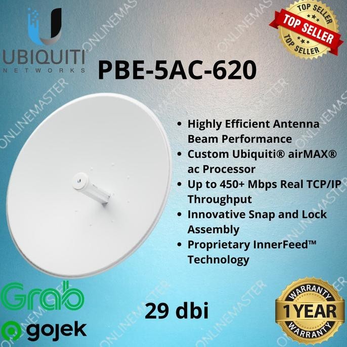 Jual UBIQUITY POWERBEAM AC 5GHZ 29DBI PBE-5AC-620 ORIGINAL DAN TERPERCAYA | Shopee Indonesia