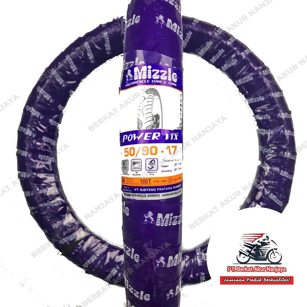 Jual Mizzle Power VTX 50/90-17 Ban Motor Tubetype (non tubeless ...
