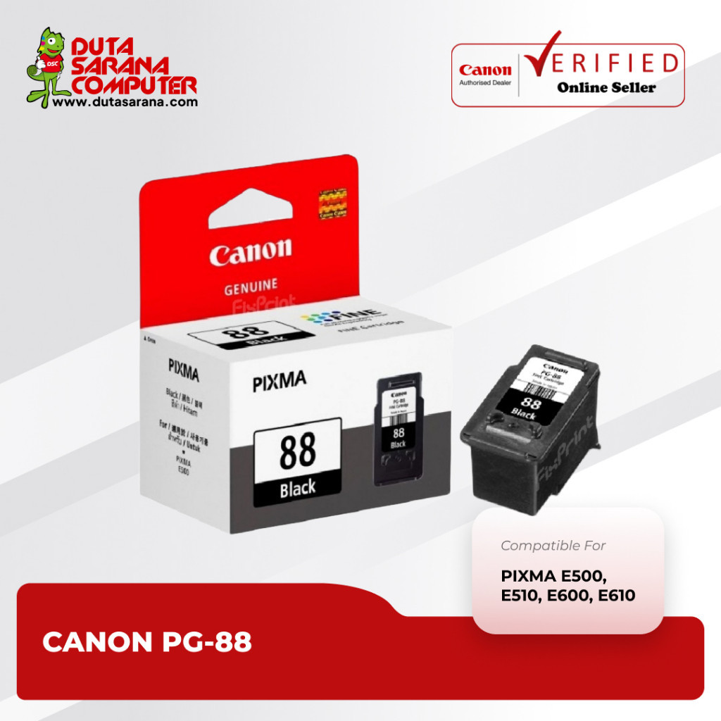 Jual CANON PG-88 BLACK INK CARTRIDGE | Shopee Indonesia