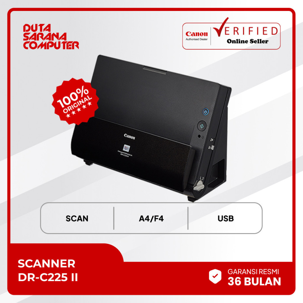 Jual CANON IMAGEFORMULA DR-C225 II SCANNER | Shopee Indonesia