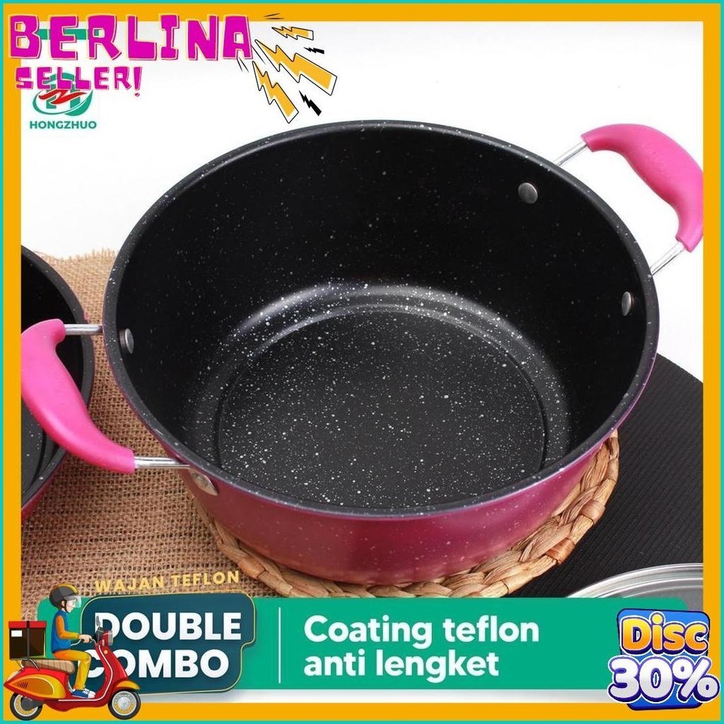 Jual Hongzhuo Panci Set Isi 6Pcs Pot Series | Panci Terlengkap Dengan ...