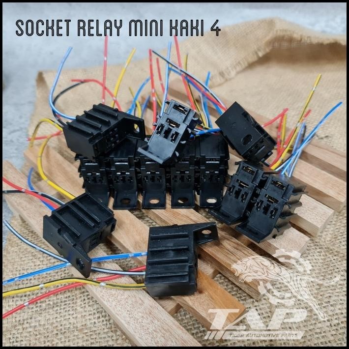 Jual GRATIS ONGKIR SOCKET SOKET RELAY DENSO MINI KAKI 4 BANGKU GANDENG ...