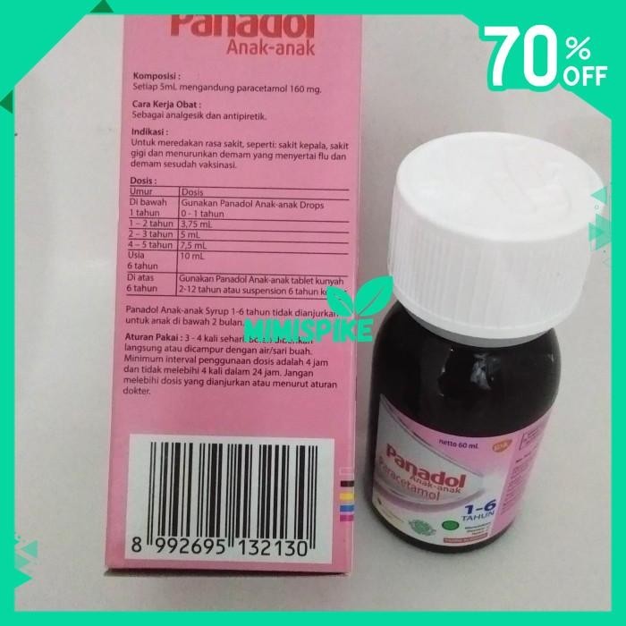 Jual PANADOL ANAK PARACETAMOL 1-6 TAHUN RASA JERUK PEREDA PANAS DEMAM ...