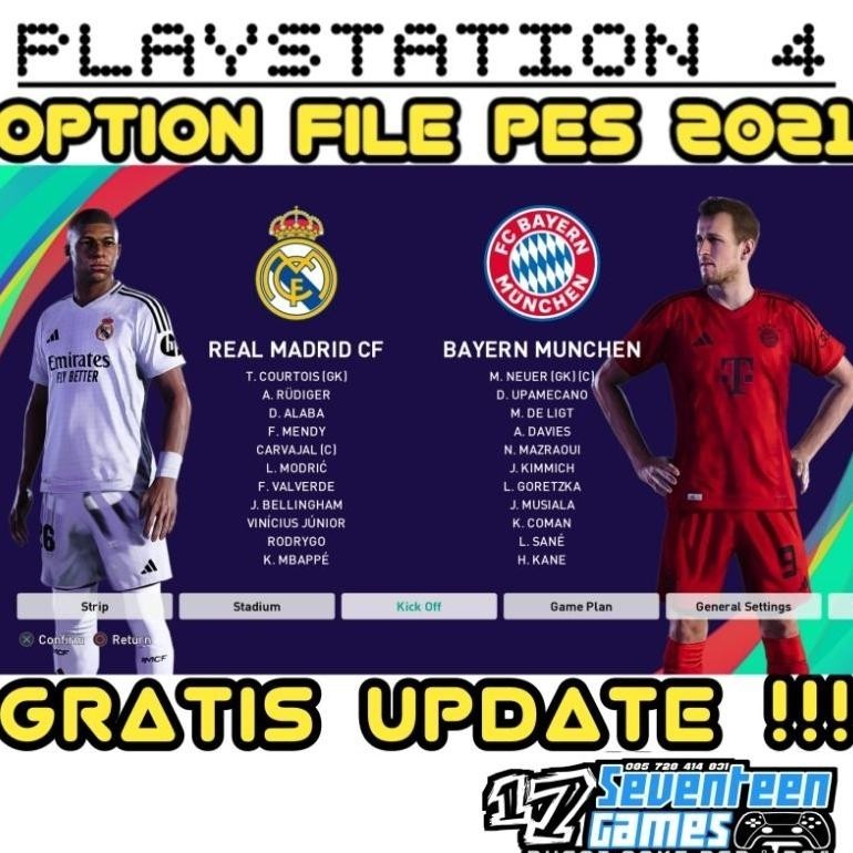 Jual PROMO EKSKLUSIF Option File PES 2021 PS4 PS5 ORIGINAL (BUKAN HEN ...