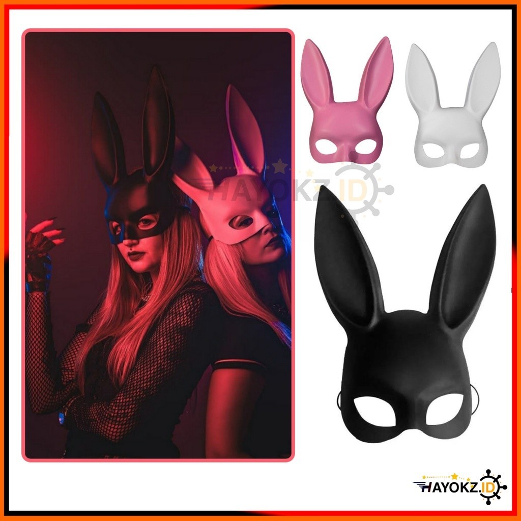 Jual Belilah Topeng Pesta Telinga Kelinci Setengah Wajah - Rabbit Ear ...