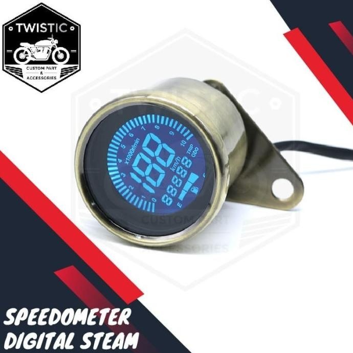 Jual SPEEDOMETER DIGITAL STEAM MOTOR CUSTOM W175 BENELLI CAFERACER ...