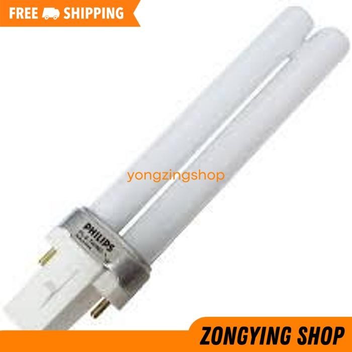Jual LAMPU PHILIPS PL-S 7W PUTIH 865 2P 6500K LAMPU BELAJAR PLS TUSUK 2 ...