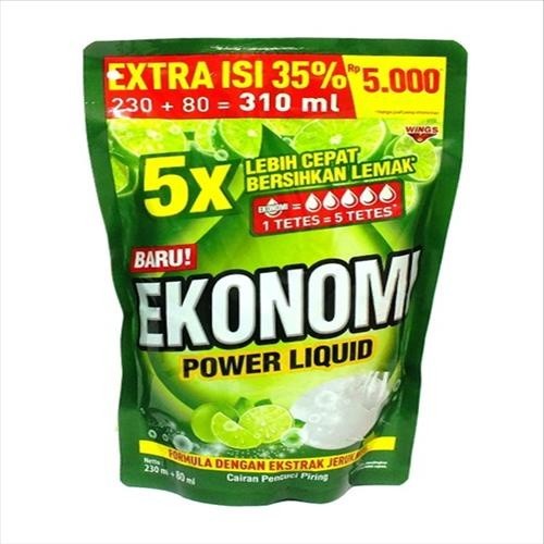 Jual S36910 EKONOMI POWER LIQUID EKSTRAK JERUK NIPIS PENCUCI PIRING 235ML POUCH MAJU BERSAMA ...