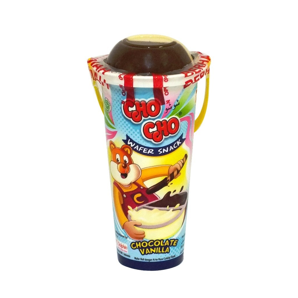 Jual S39908 CHO CHO CHOCOLATE VANILLA SNACK WAFER 40GR CUP MAJU BERSAMA ...