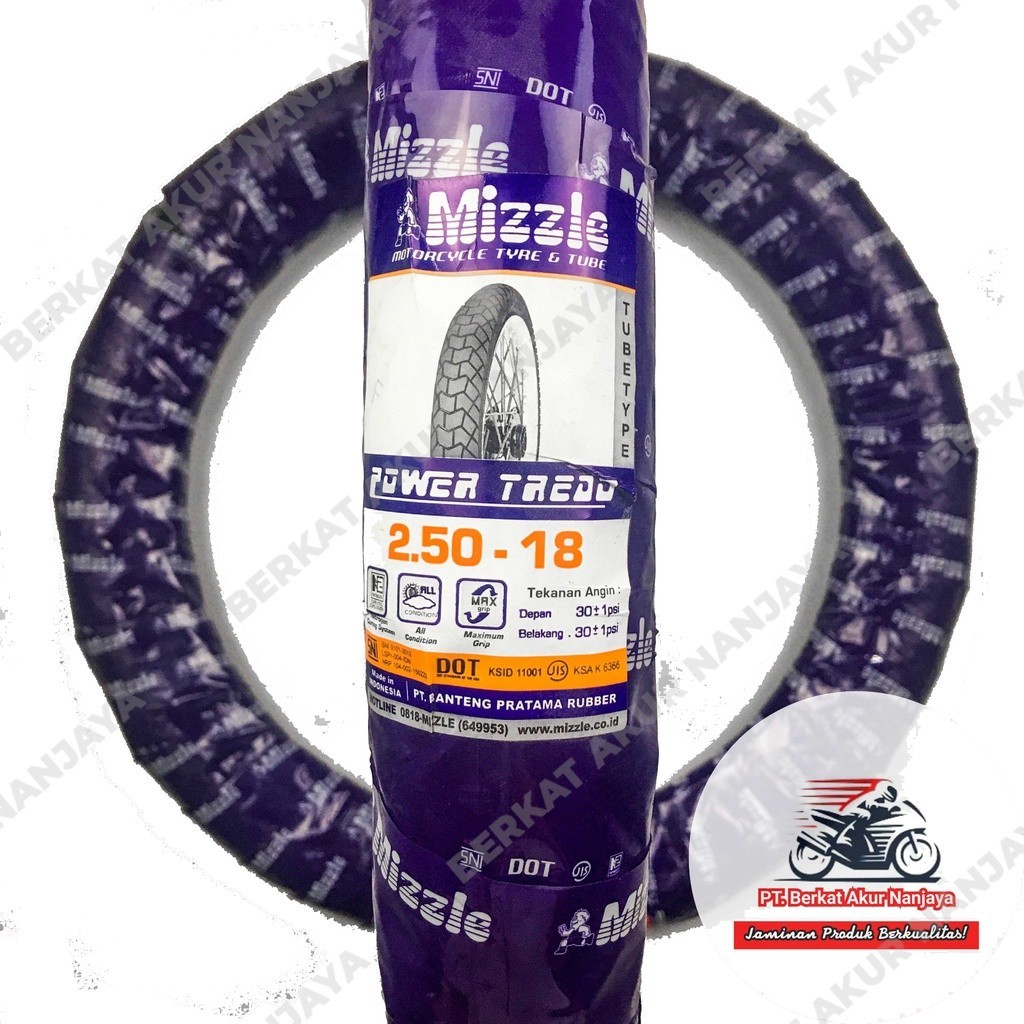 Jual Mizzle Power Tread 250-18 Ban Motor Ring 18 Tiger Scorpio Thunder ...