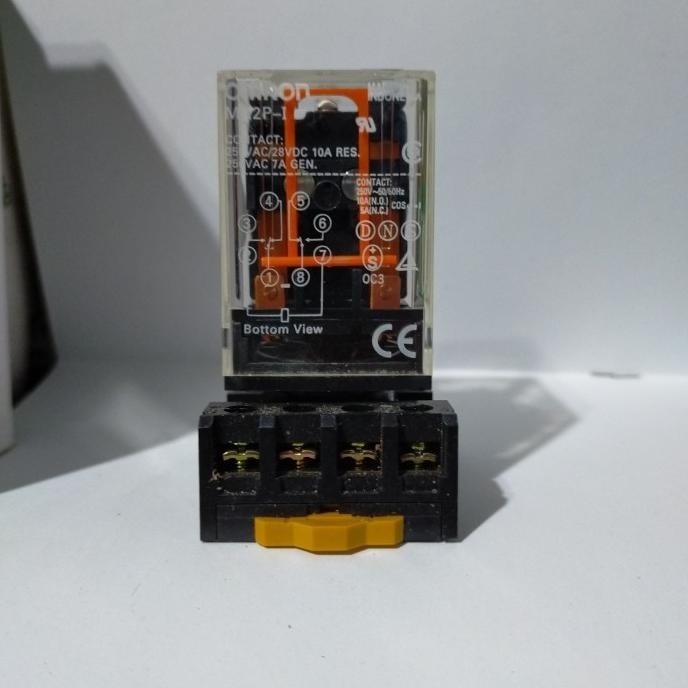 Jual Relay Mk2P 1 220V Omron Komplit Socket Ready | Shopee Indonesia