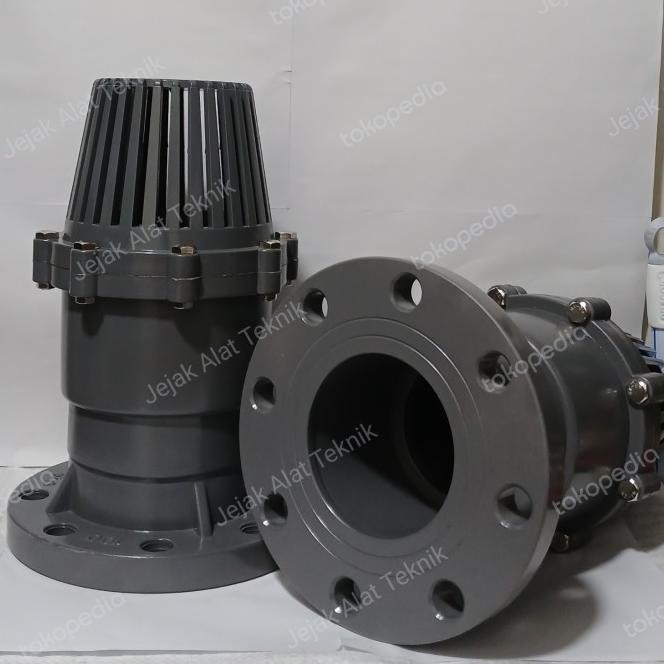 Jual Foot Valve Pvc 6" Inch Flange Jis 10K | Swing Foot Pvc Flange ...
