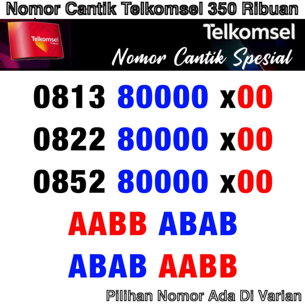 Jual Kartu Perdana Nomor Cantik Telkomsel Simpati Kartu AS ABAB - 89 8989 898989 89898989 - 10 ...