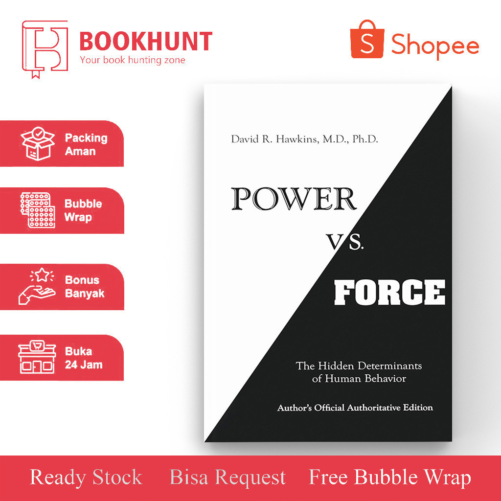 Jual Power vs. Force by David R. Hawkins M.D. Ph.D (English) | Shopee ...