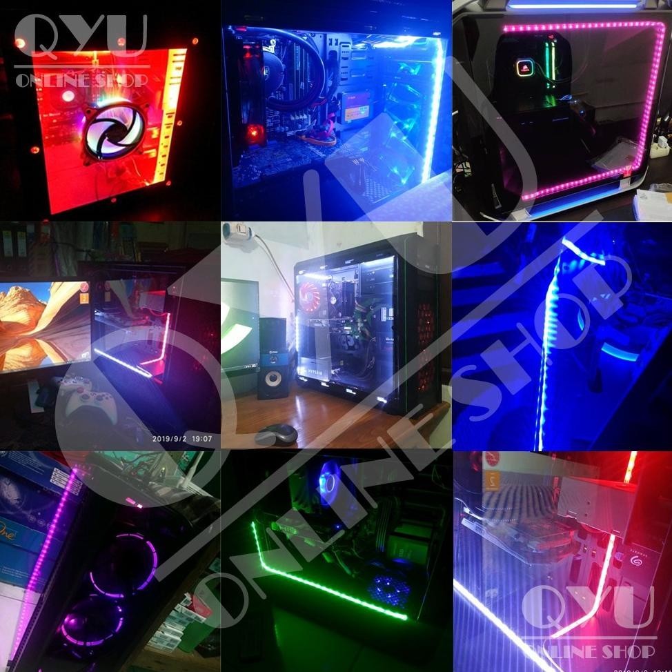 Jual h-4 LED Strip RGB 5050 + Manual Control + Molex ( Modif Case PC ...