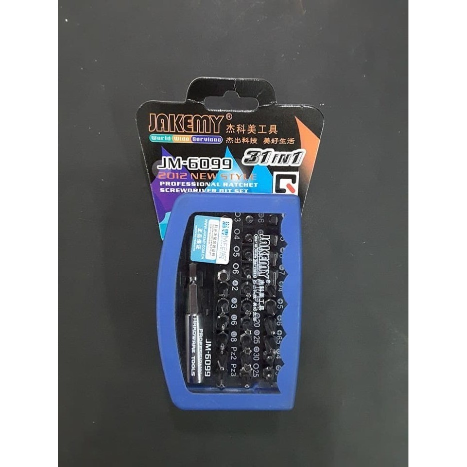 Jual Produk Mata Obeng Set Screwdriver Plus Socket JAKEMY JM-6099 ...