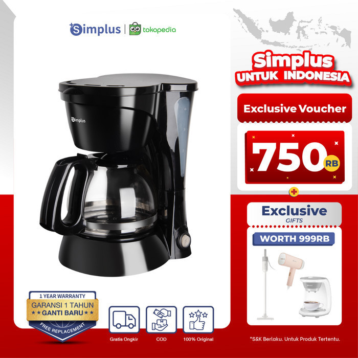 Jual Simplus Coffee Maker 0.6L Mesin Pembuat Kopi Espresso Americano ...