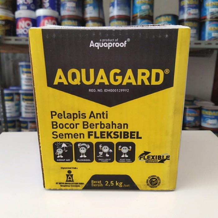 Jual Aquagard Pelapis Anti Bocor Waterproofing 2 Komponen 2,5 Kg Aquaproof | Shopee Indonesia