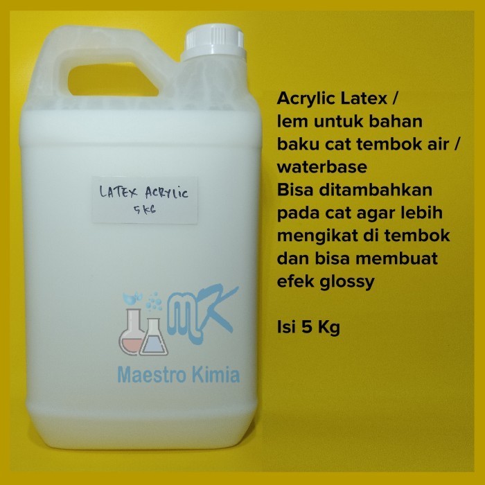 Jual Acrylic / Latex / Lem Untuk Bahan Baku Cat Tembok Air / Waterbase ...