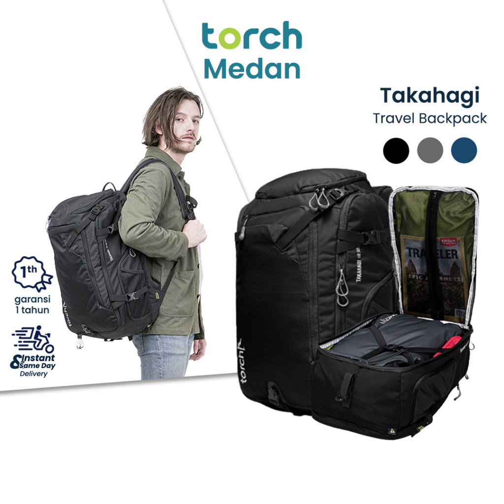 Jual TORCH Medan Takahagi Tas Ransel Travelling Punggung Kerja Laptop ...